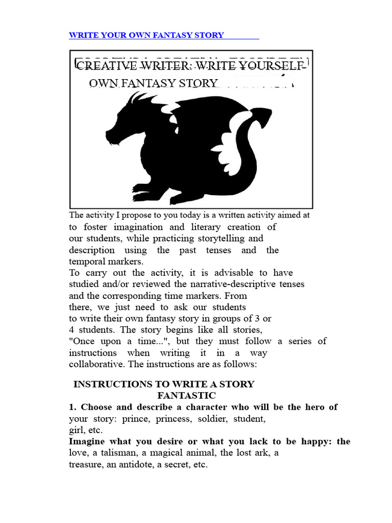 Write Your Own Fantasy Story Guide | PDF | Fantasy