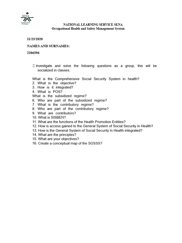 SGSSS WORKSHOP | PDF | Social Security (United States) | Discrimination