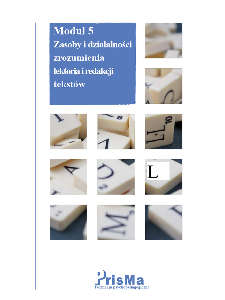 Działania Związane Z Rozumieniem Tekstu I Wyrażaniem Się W Piśmie | PDF