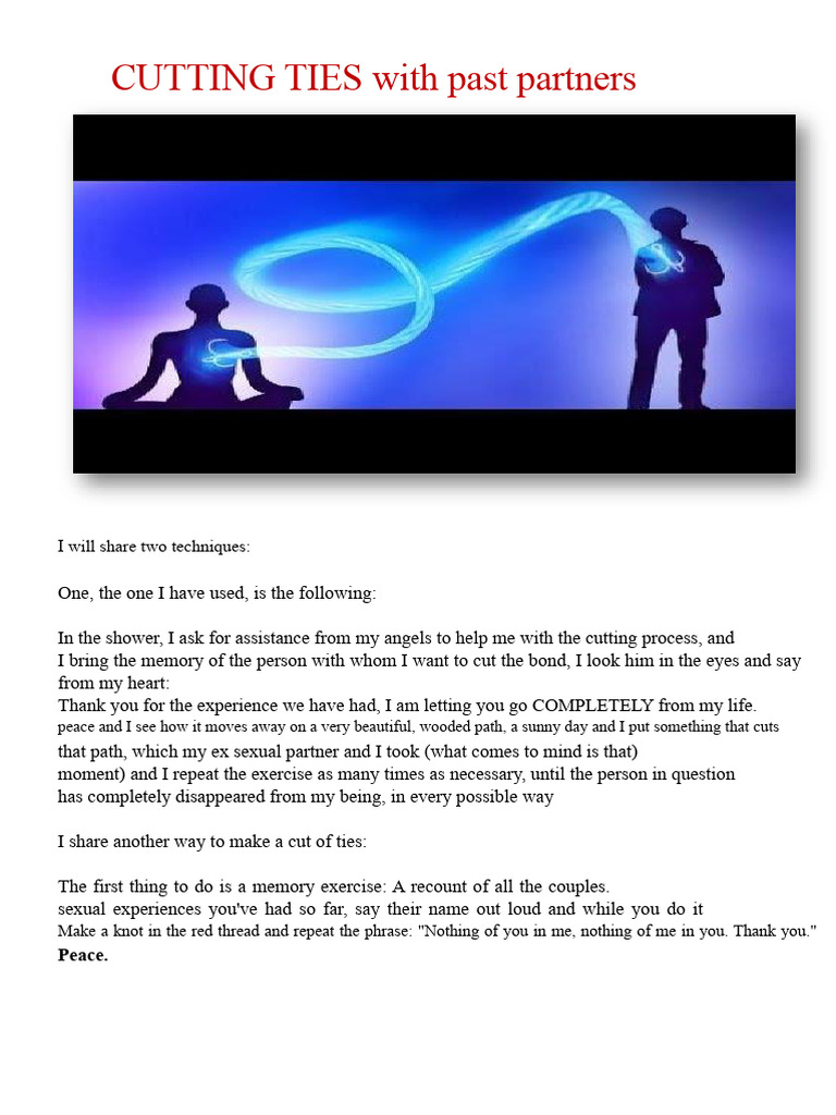 CUTTING TIES With Past Partners | PDF