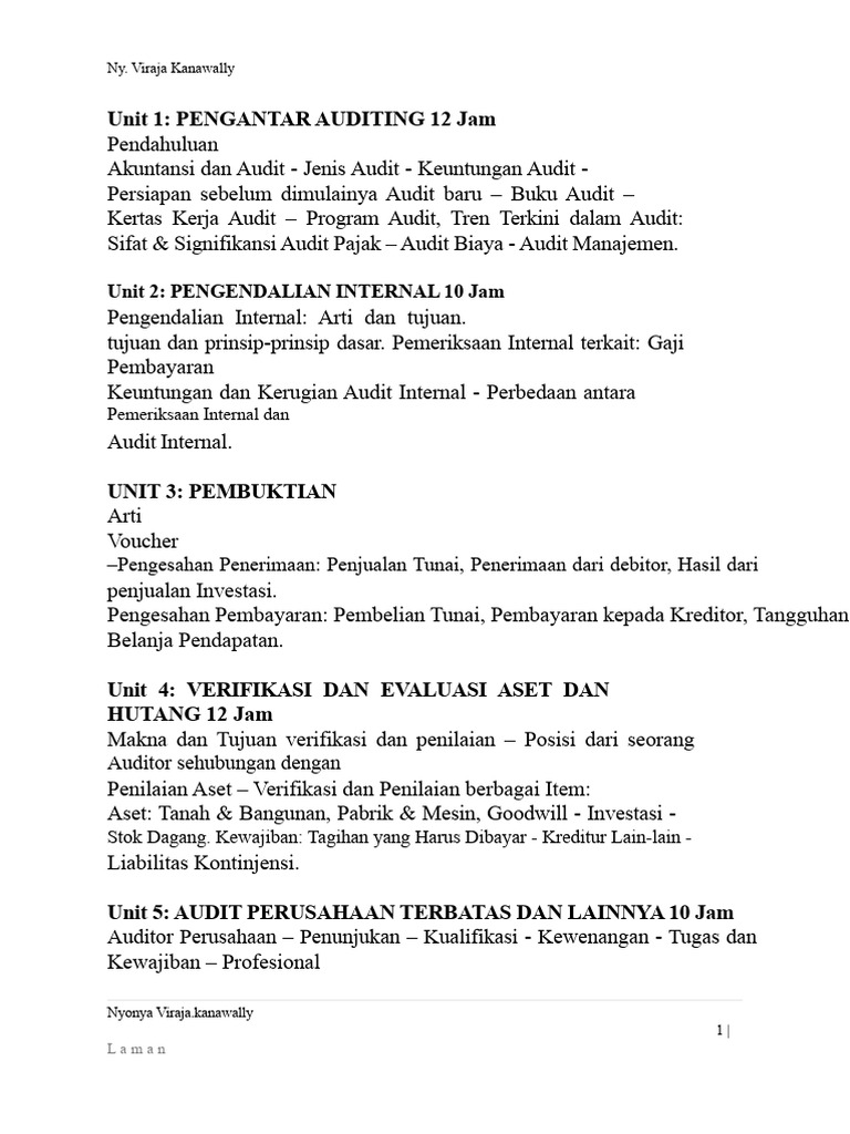 Catatan Audit. | PDF