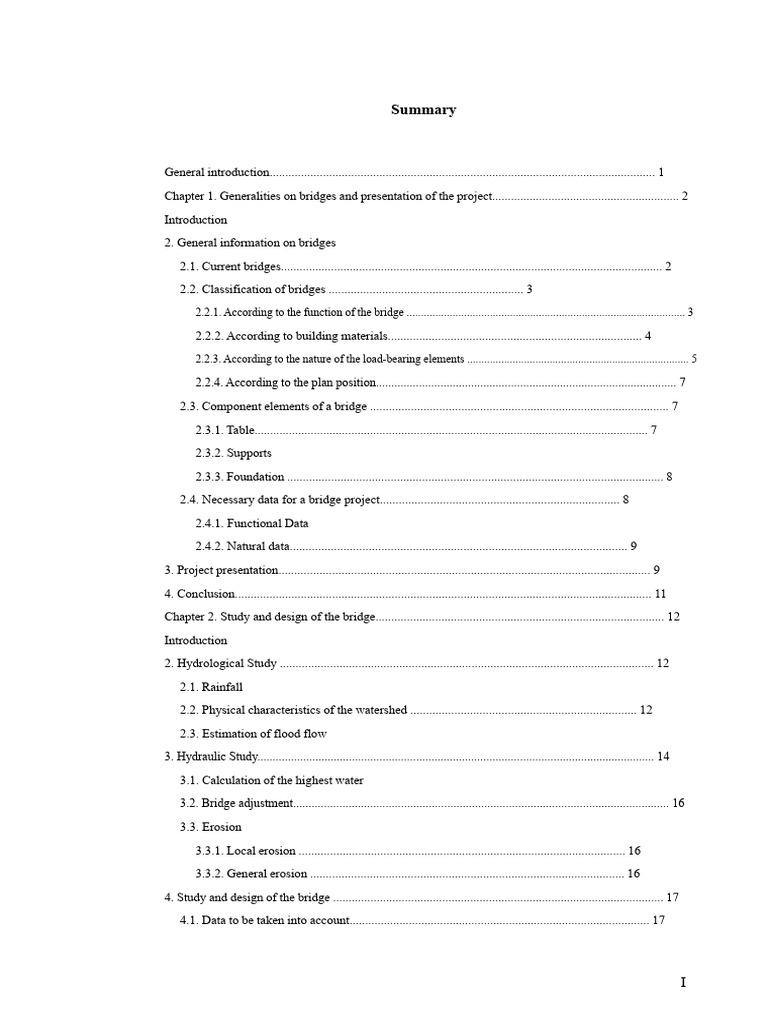 Final study project report on reinforced concrete beam bridge | PDF ...