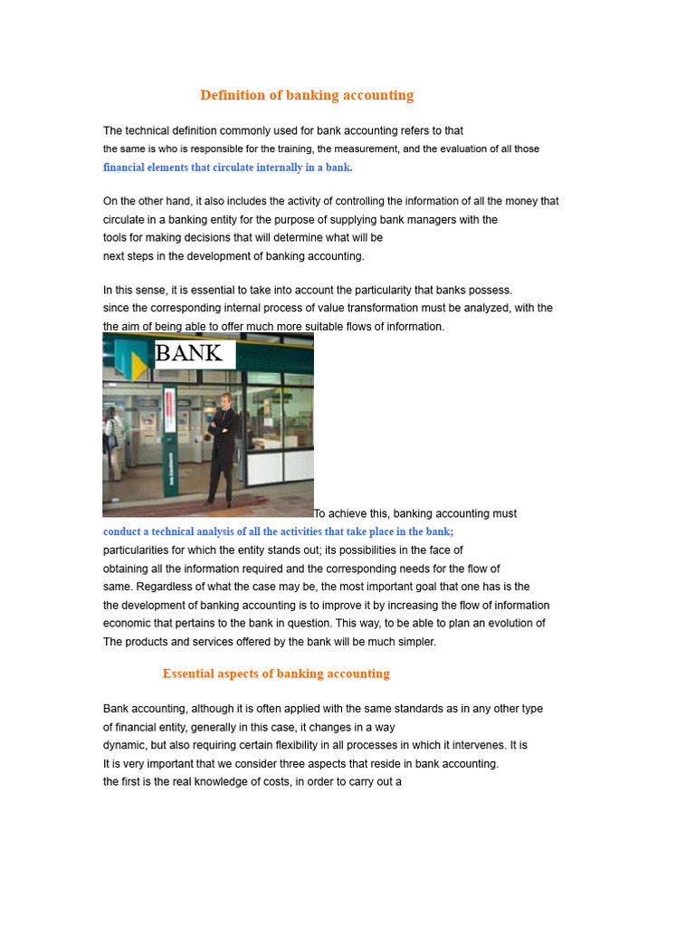 Definition of Banking Accounting | PDF | Banks | Loans