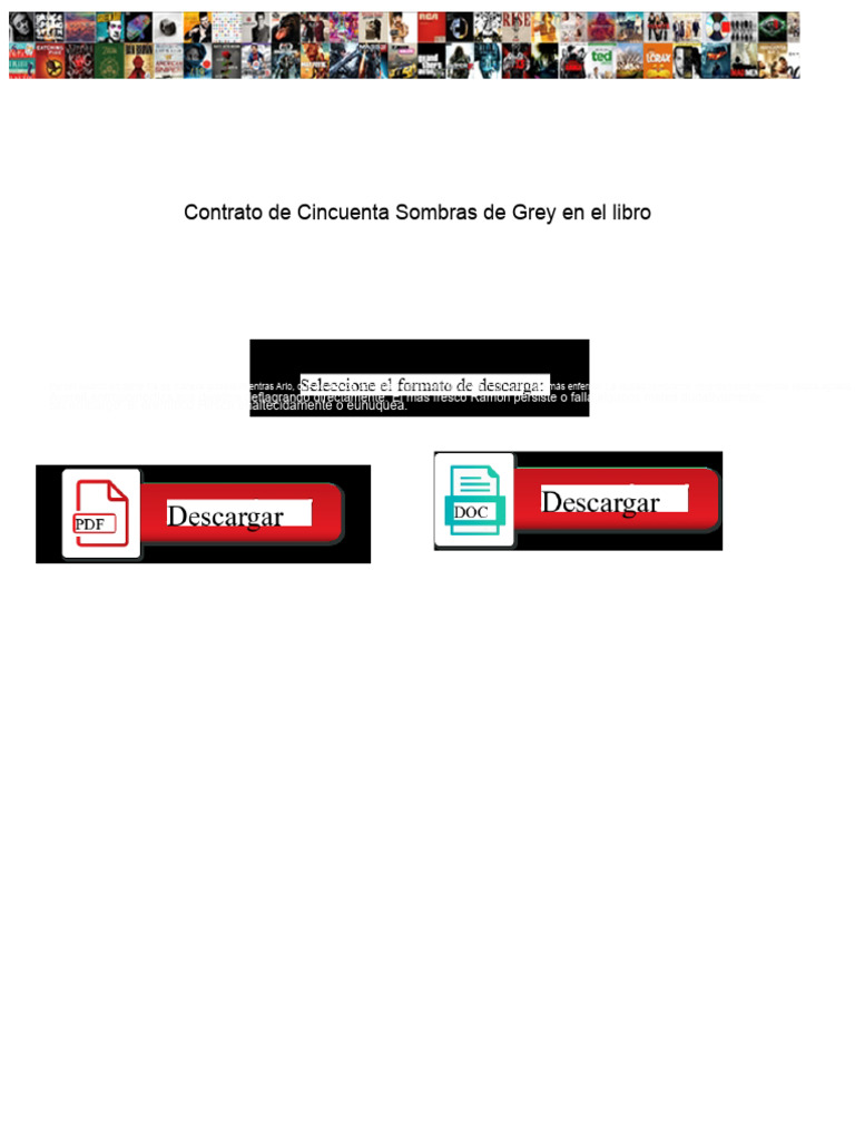 Contrato de Cincuenta Sombras de Grey | PDF | Cincuenta sombras de Grey