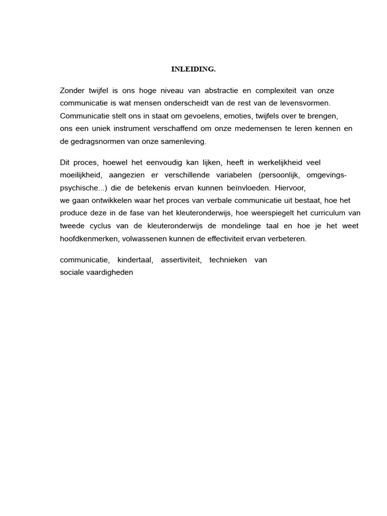 Werk Van Verbale en Non-Verbale Communicatie | PDF