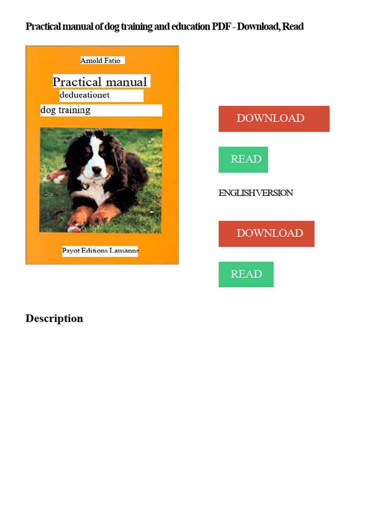 2601032243 | PDF | Dog Training | Dogs
