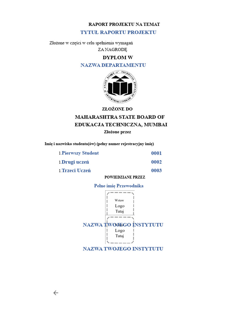 Format Projektu CPP MSBTE | PDF