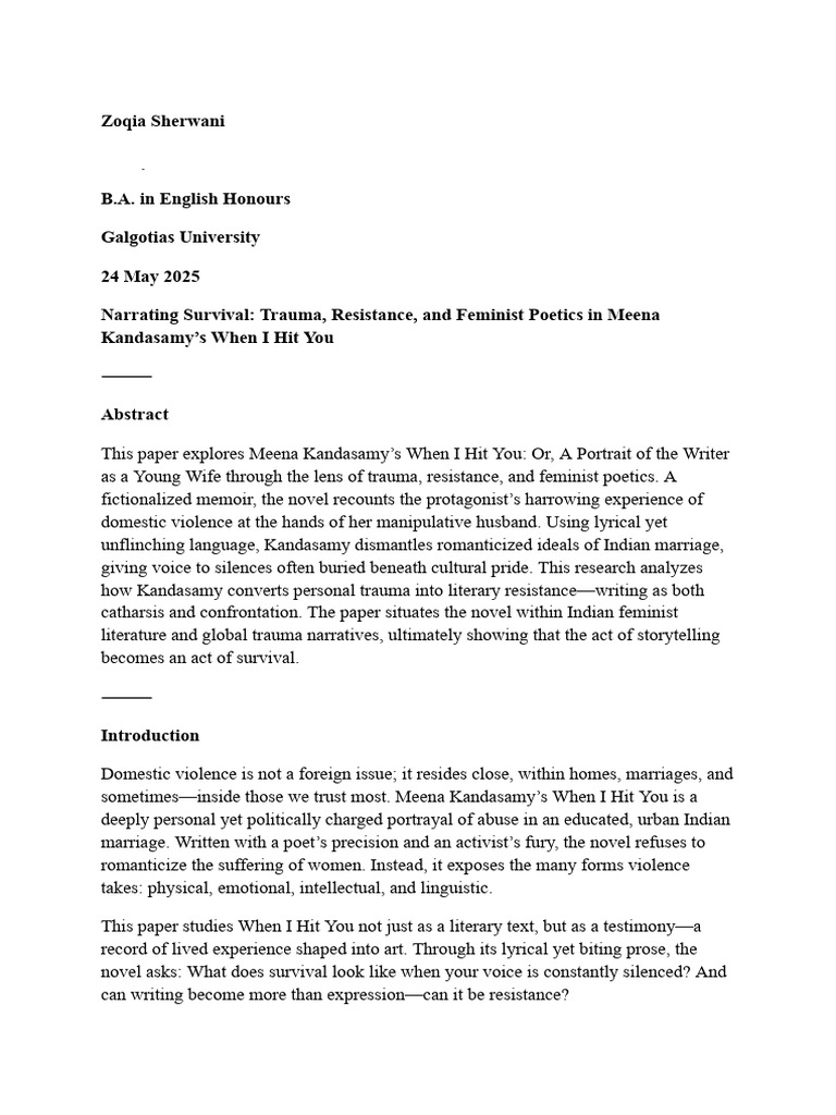 Research Paper 3 | PDF | Narrative