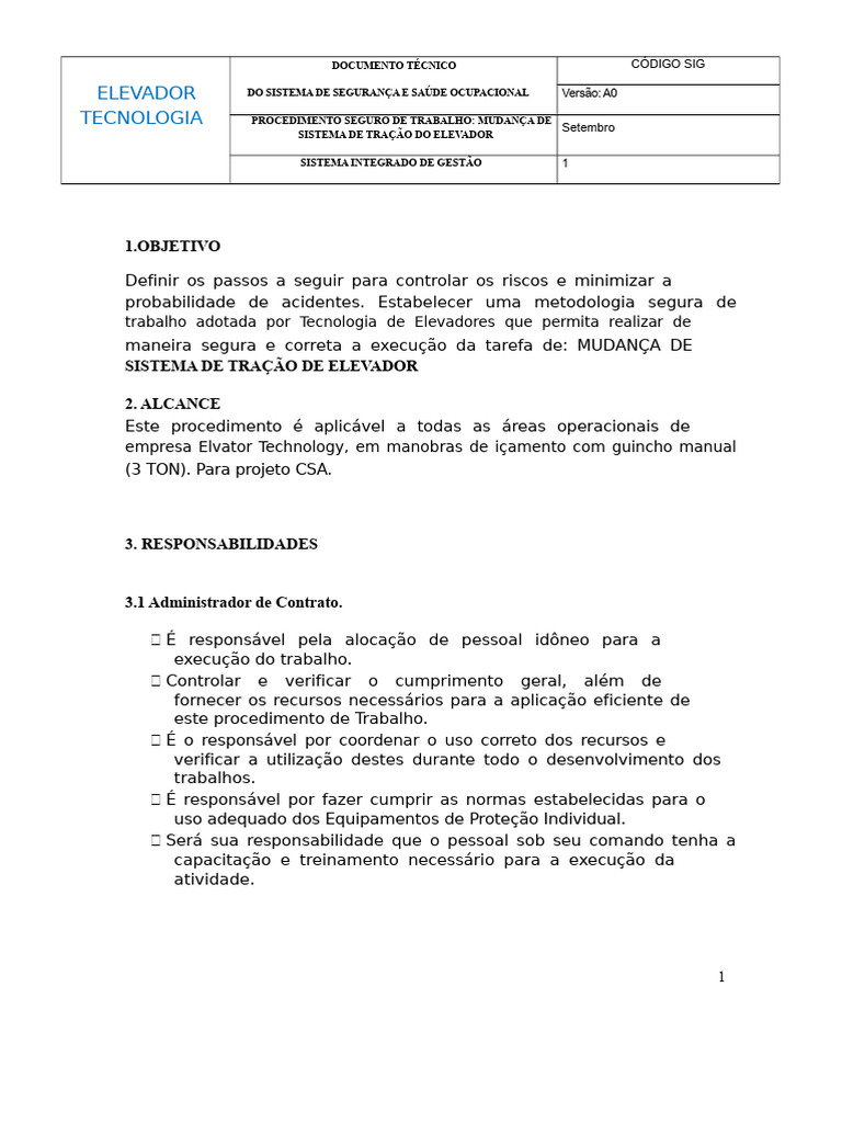 PST Troca de Cabo e Polias RGA | PDF