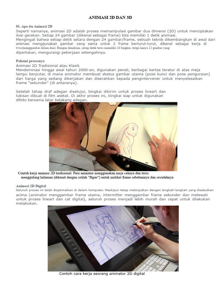 ANIMASI 2D DAN 3D | PDF
