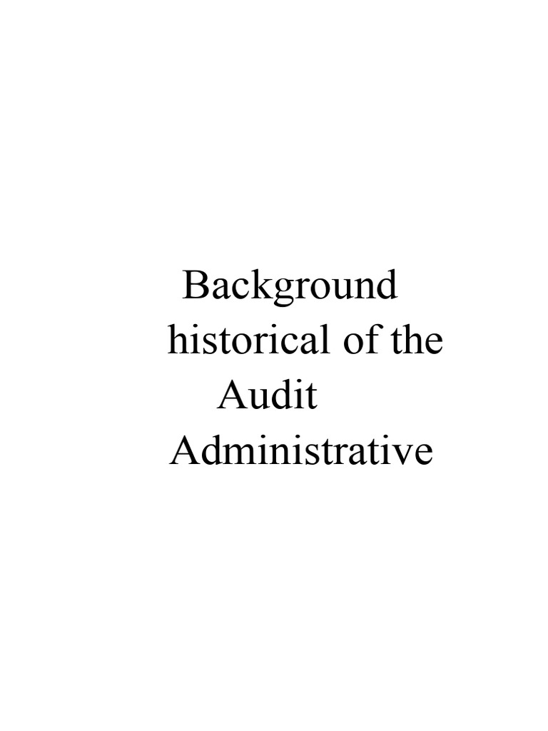 History of Administrative Audit | PDF | Babylon | Ancient Egypt
