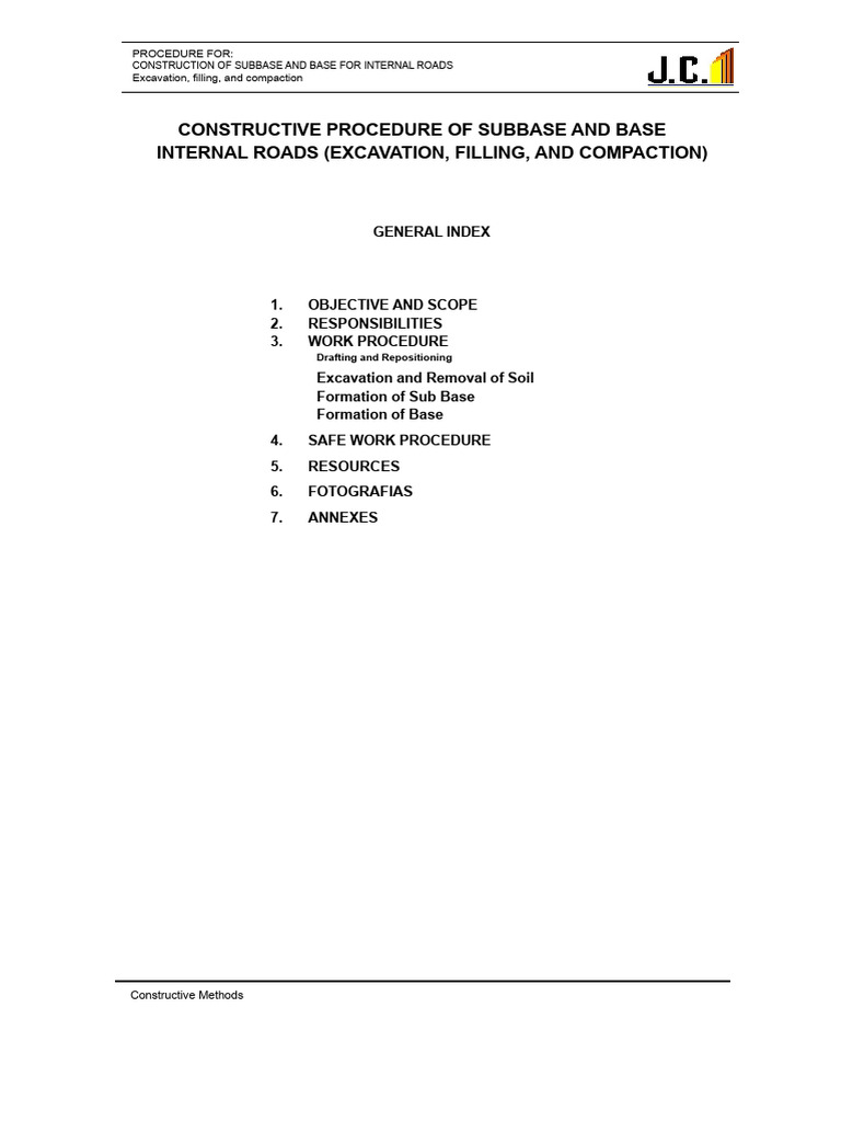 Procedure For Construction of Subbase and Base Roads - V2 PDF | PDF ...
