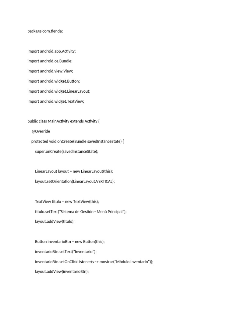 Android Inventory Management App | PDF