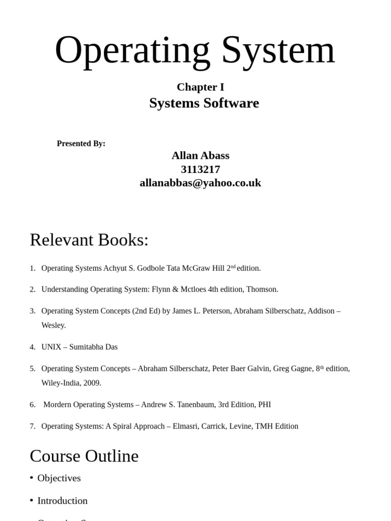 Chapter 1 System Software | PDF | Operating System | Programming