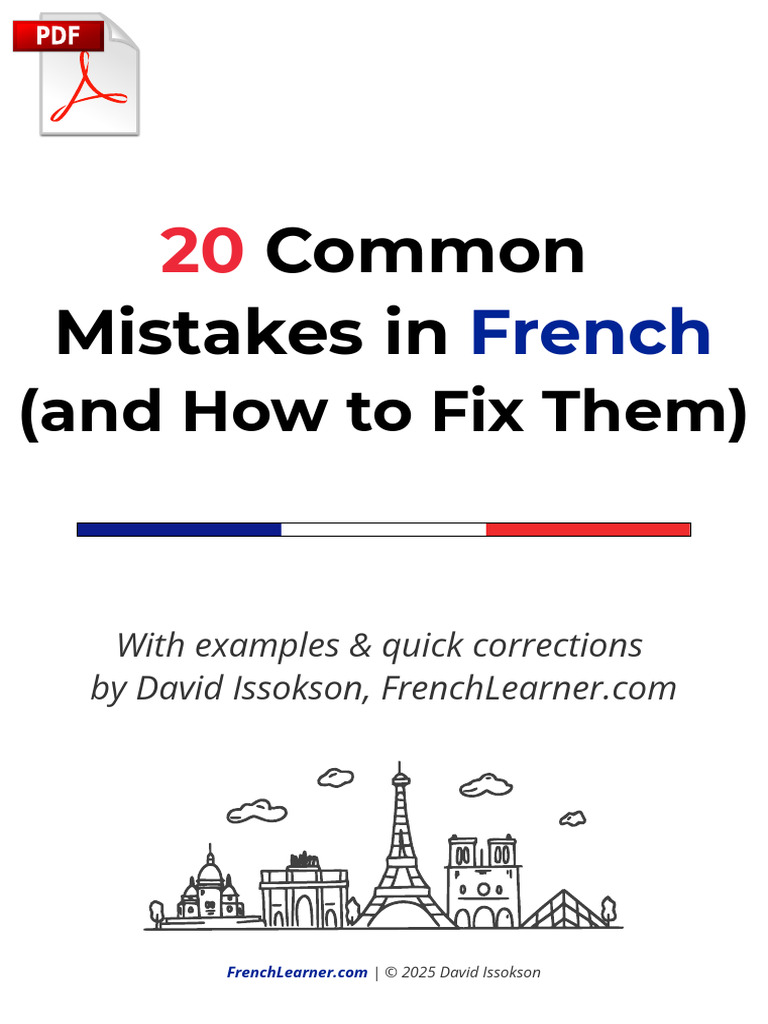 Fixing 20 Common French Mistakes | PDF | Consonant | Semantics