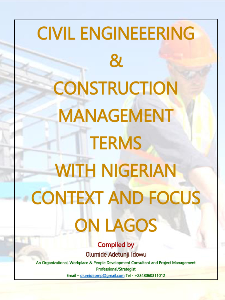 Nigerian Civil Engineering Terms Guide | PDF | Concrete | Road