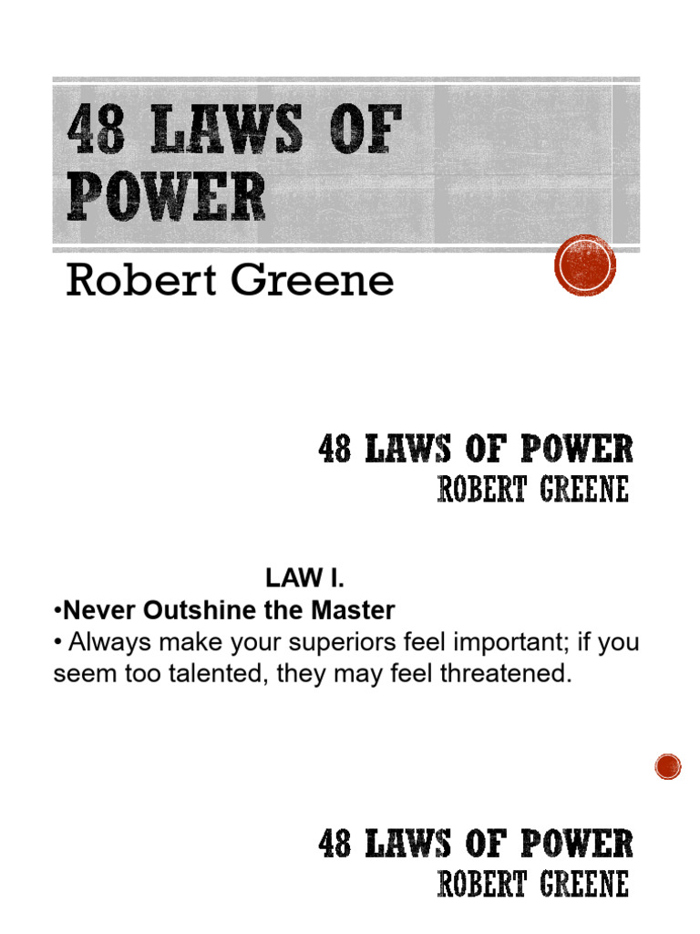 48 Laws of Power ZXCV | PDF