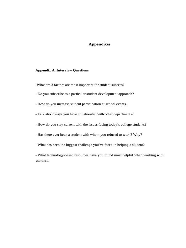 Student Success Interview Questions Guide | PDF