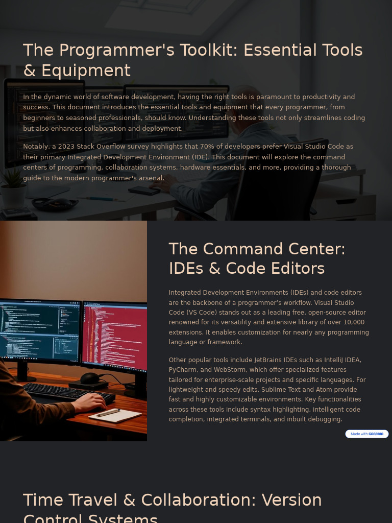 The Programmers Toolkit Essential Tools and Equipment | PDF | Software ...
