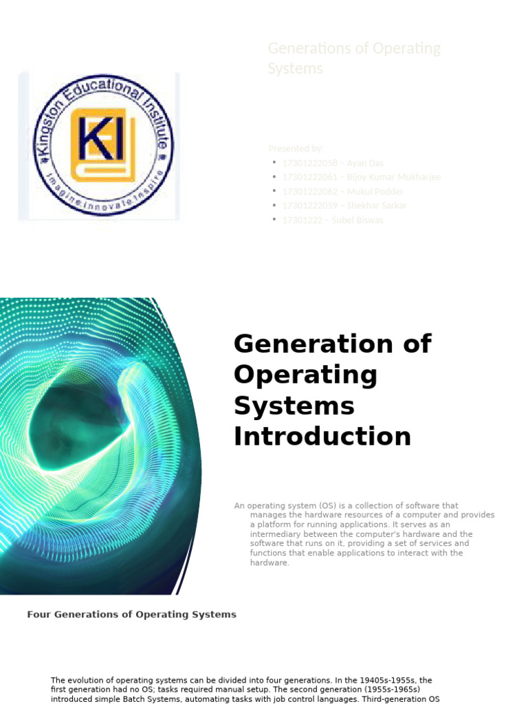 Fourth Generation Operating Systems Overview | PDF | Operating System ...