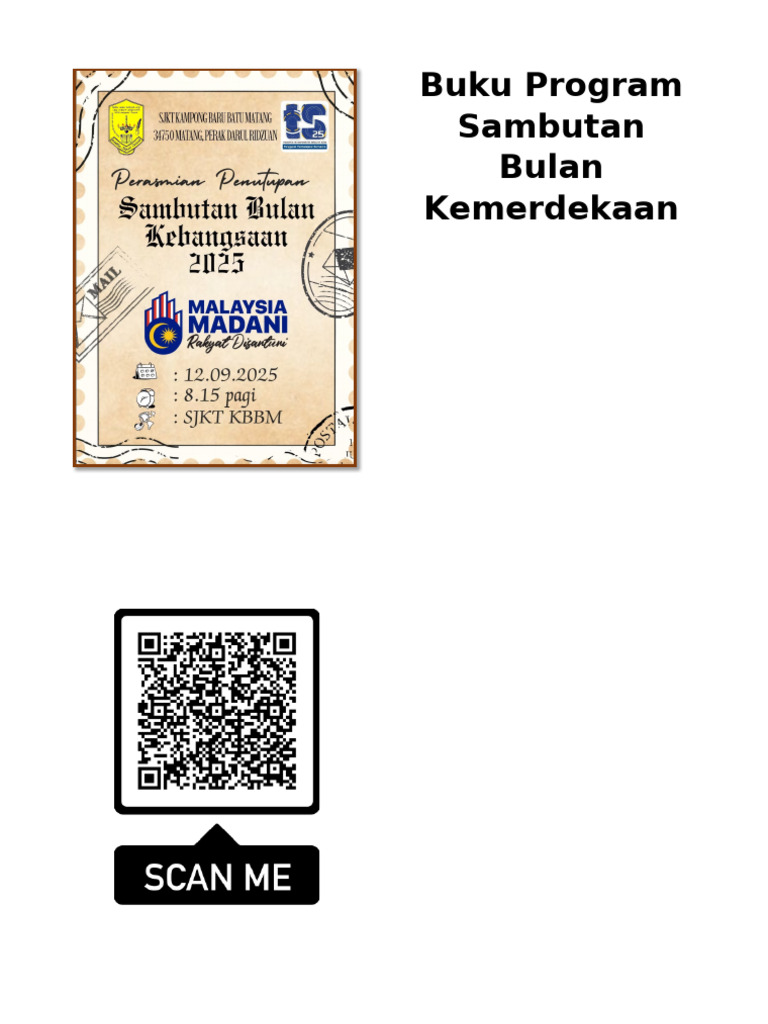 Buku Program Sambutan Bulan Kemerdekaan 1 | PDF