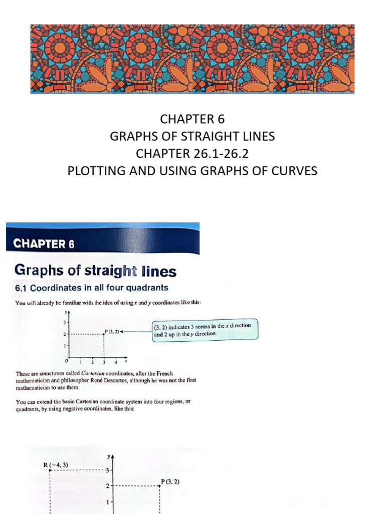 10) Chp6 and 26.1-2 Graphs of Straight Lines | PDF