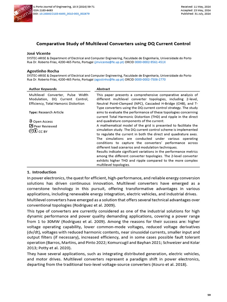 2679 Rui Comparative Study of Multilevel Converters Using DQ Current ...