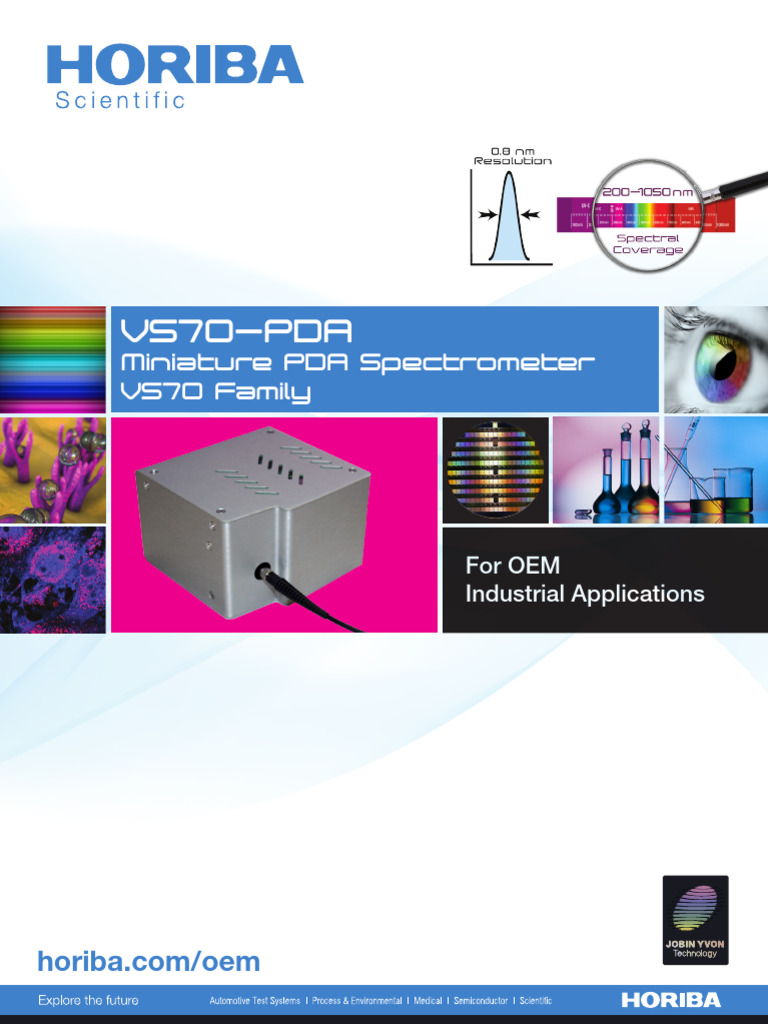 Miniature PDA Spectrometer VS70 Family Brochure Mini Spectromewter ...