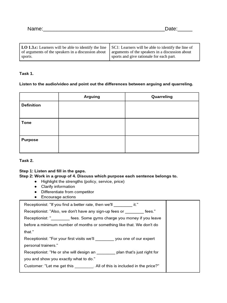 Sports Discussion and Argument Analysis | PDF | Human Communication ...