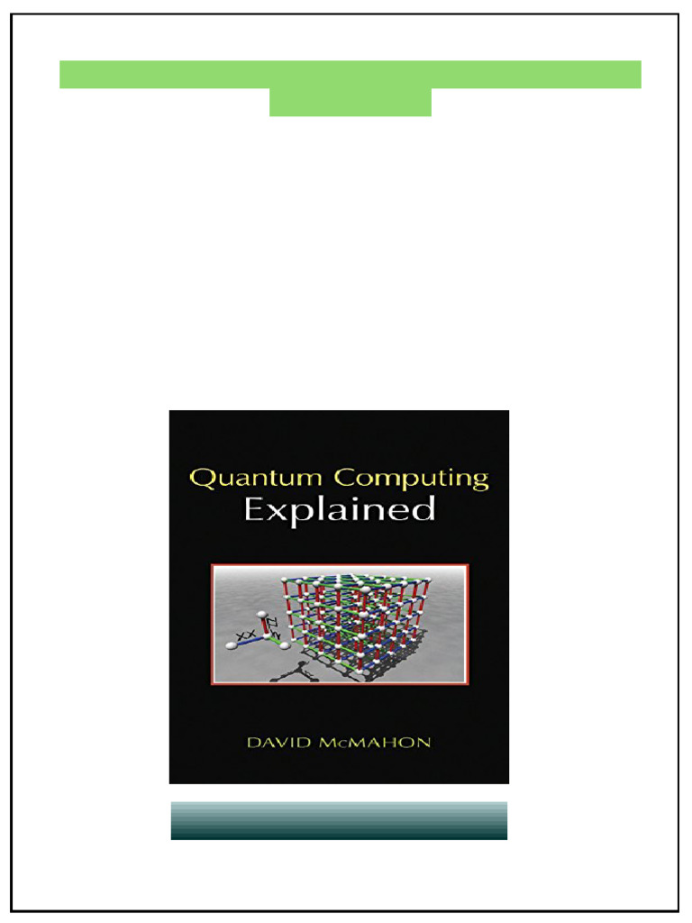 Quantum Computing Explained 1st Edition Mcmahon Kindle & PDF Formats | PDF | Mathematical ...