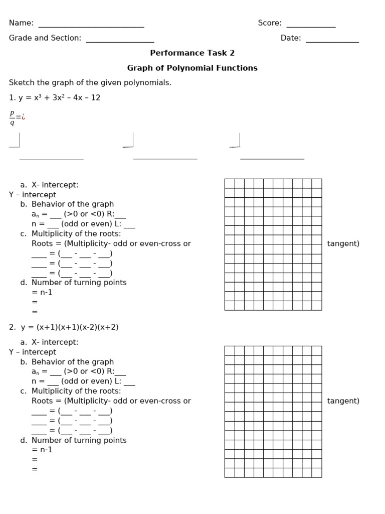 Performance Task 2-Graph of PF | PDF