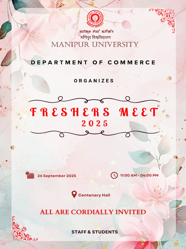 Freshers Meet 2025 Invitation | PDF