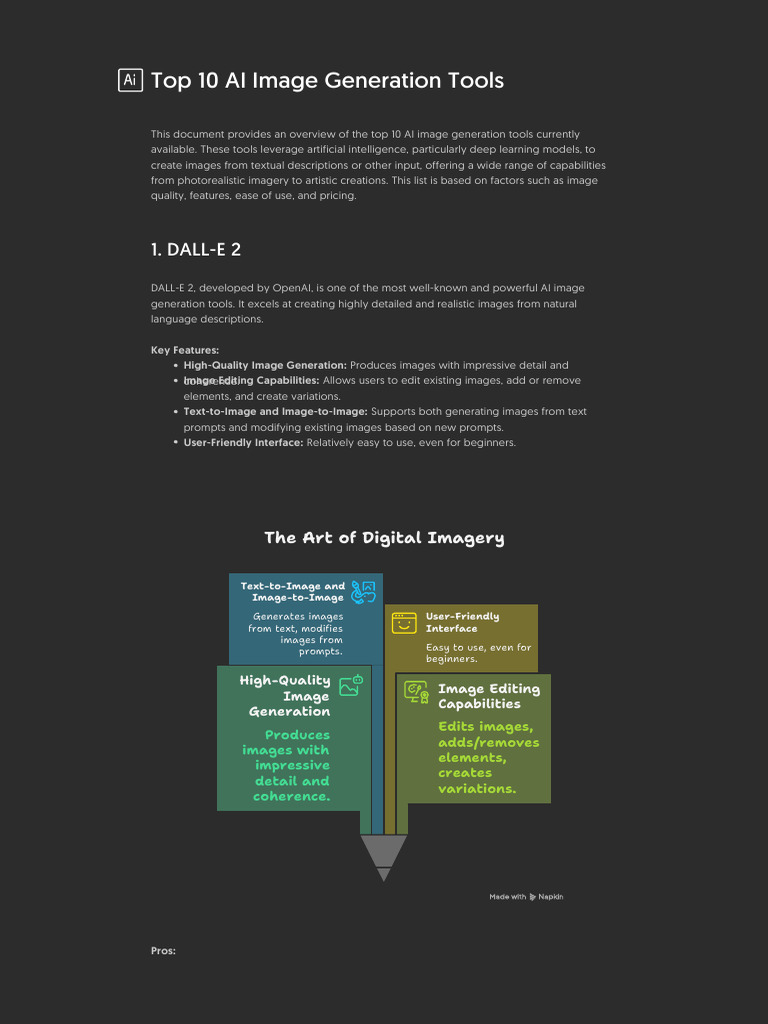 Top 10 AI Image Generators Reviewed | PDF | Artificial Intelligence ...
