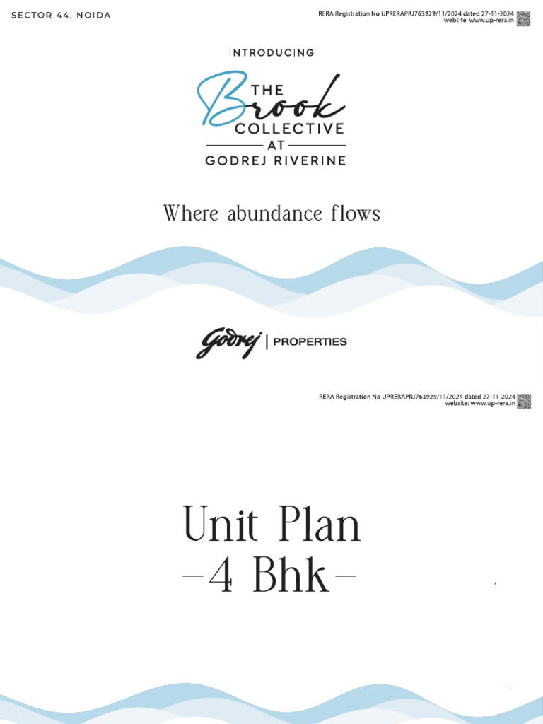 Brook Floor - Plan - Unit V2 ONLY 4BHK A3 | PDF