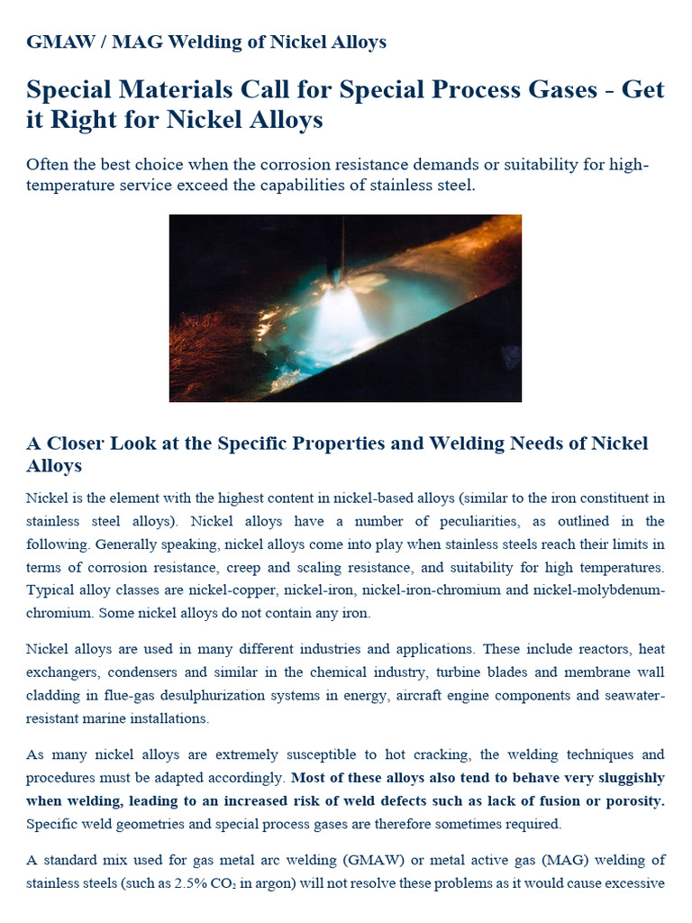 Special Materials Call For Special Process Gases - Get It Right For ...