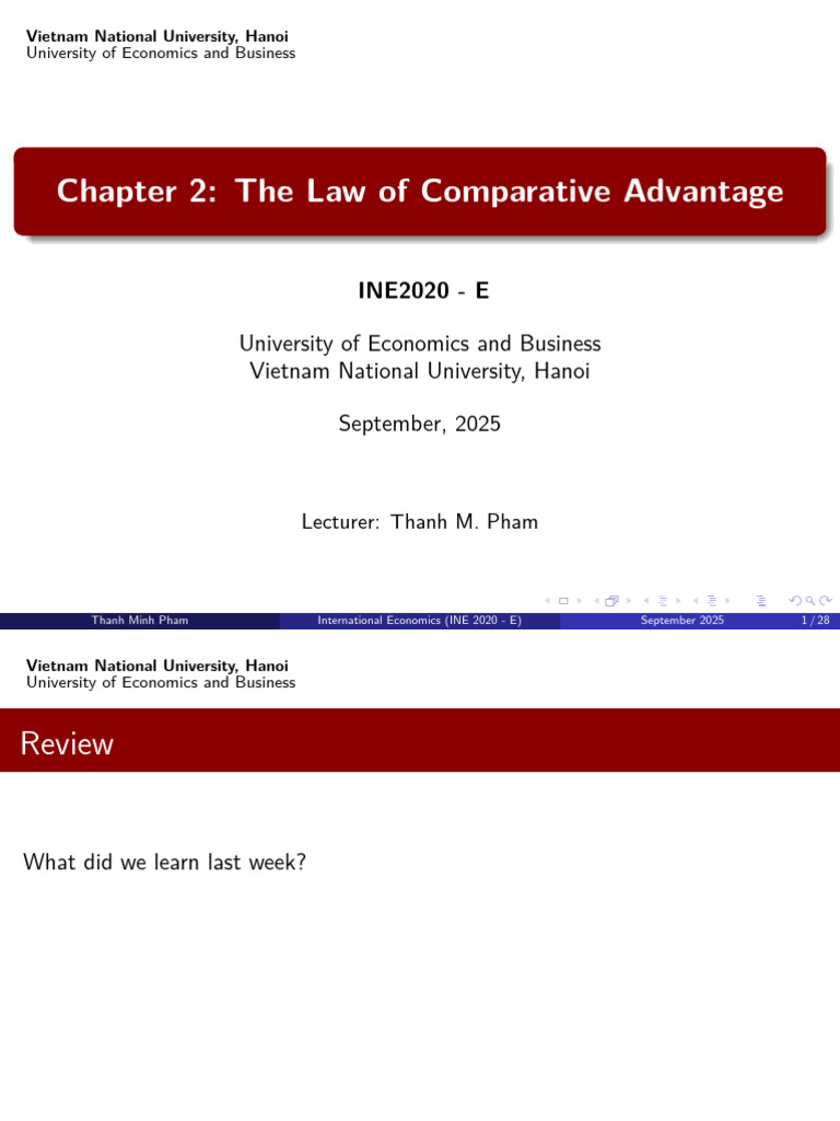 Comparative Advantage in International Trade | PDF | Comparative ...