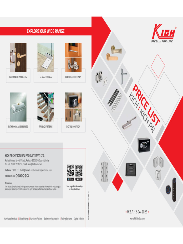 Kich Catalogue: Stainless Steel Hardware | PDF