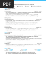 FAANG Resume Template for Freshers | PDF | Computing