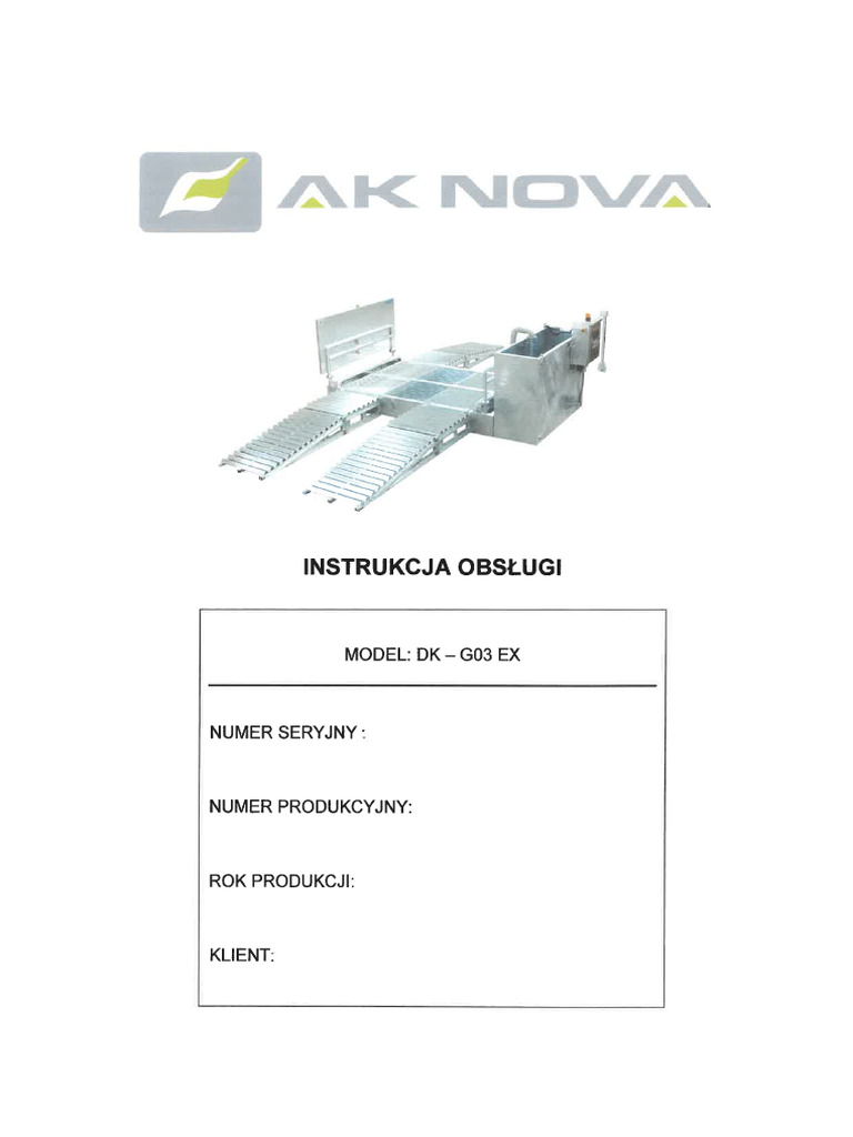Geowell G03EX Instruction Manual PL | PDF