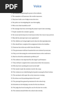 Voice Change Practice Questions & Answers | PDF