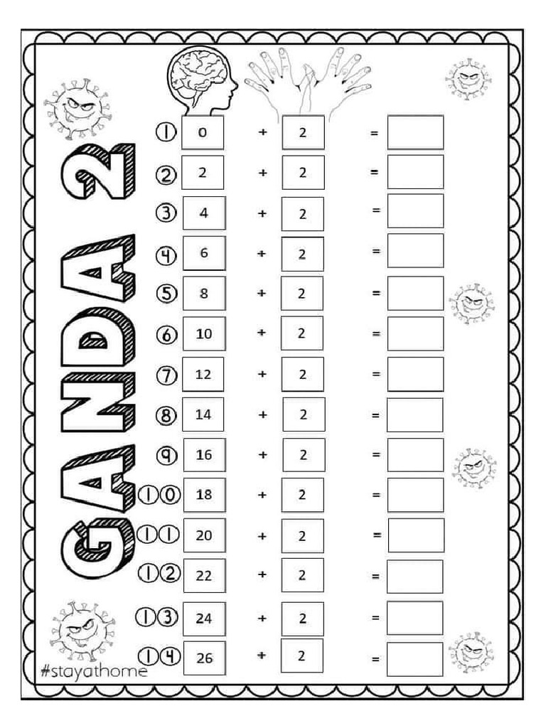 Jadual Sifir, Latihan, & Diy Flash Card Sifir Tahun 2 1 | PDF