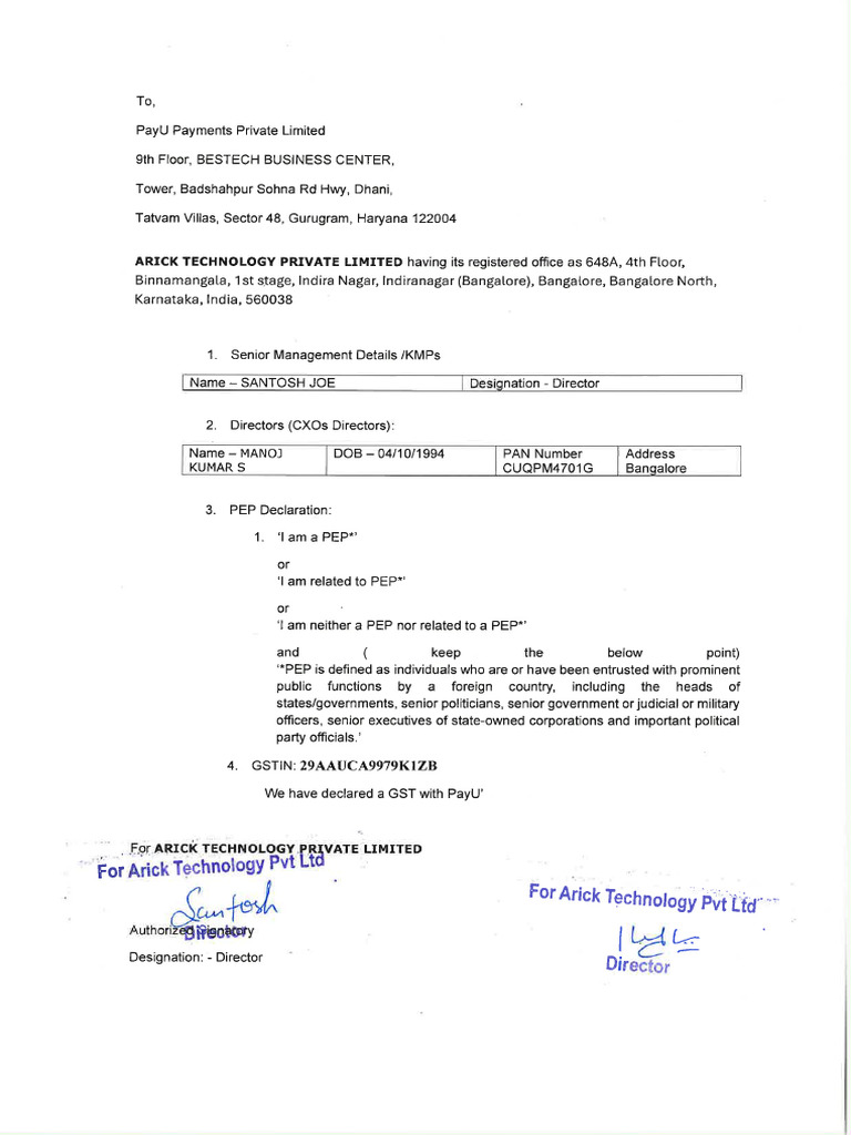 Arick KMP | PDF