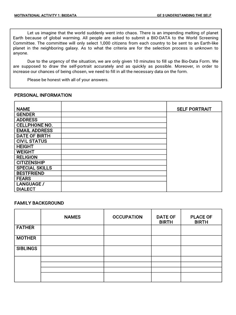 Uts Motivational Activity 1 043042 | PDF