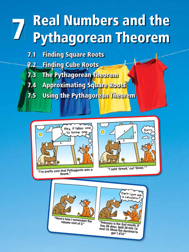 Real Numbers and the Pythagorean Theorem | PDF | Square Root ...