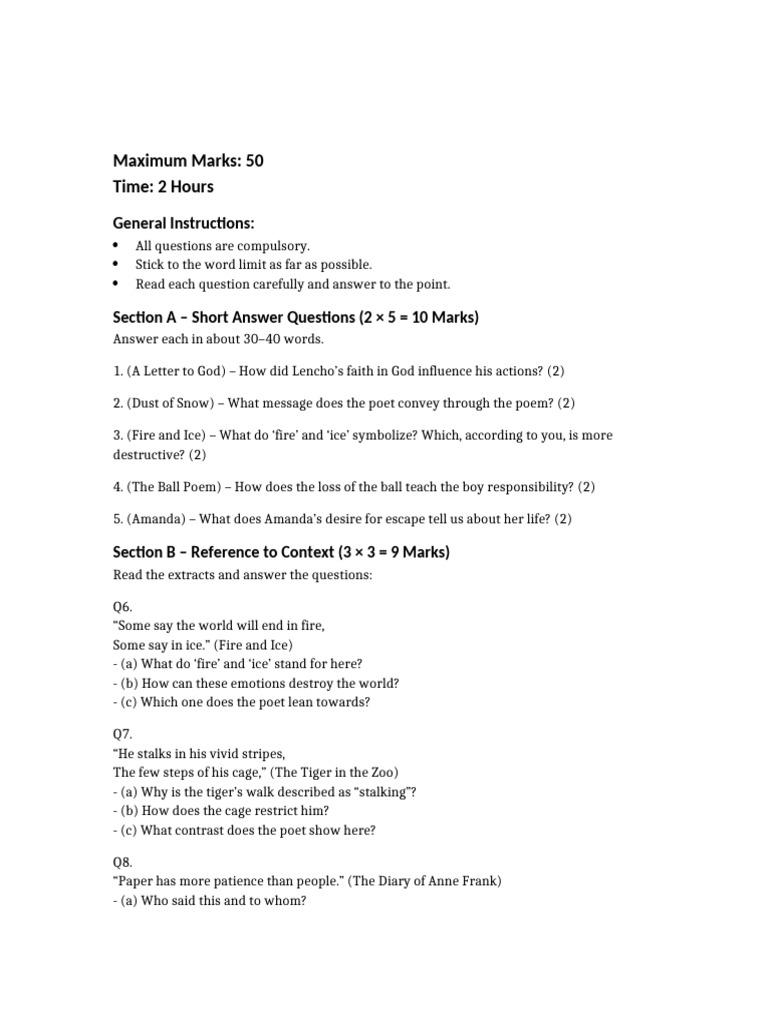 Literature Worksheet | PDF