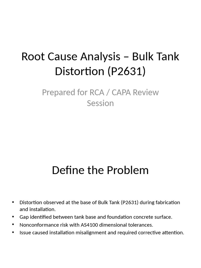 Bulk Tank Distortion RCA | PDF | Welding | Construction