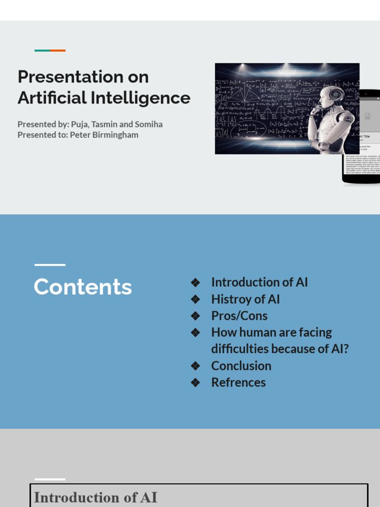 Overview of Artificial Intelligence | PDF