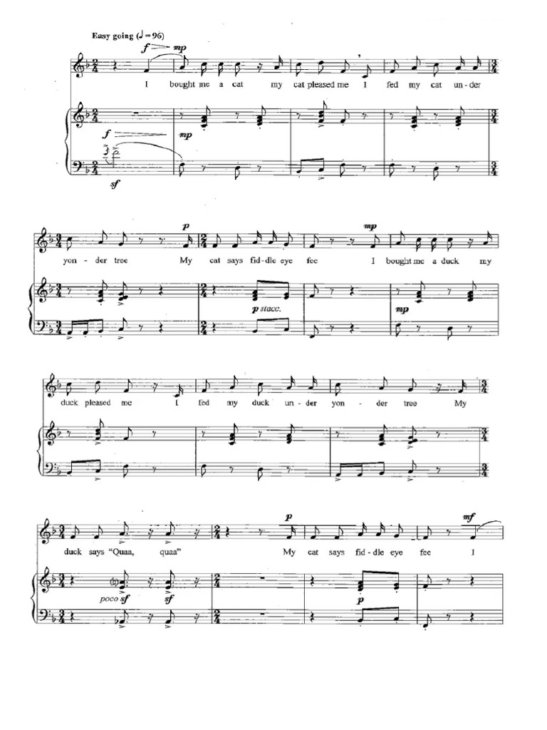 Piano Bought Me A Cat | PDF