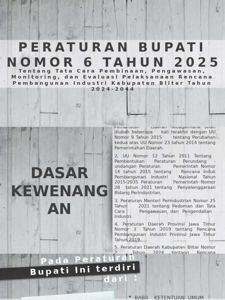 Pemaparan Perbup No.6 Tahun 2025 | PDF