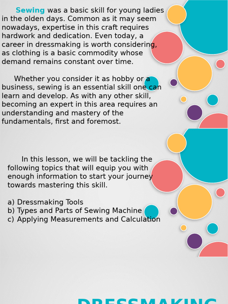 Dressmaking | PDF